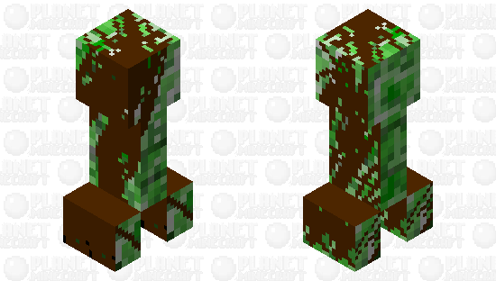 Creeper covered with mud Minecraft Mob Skin