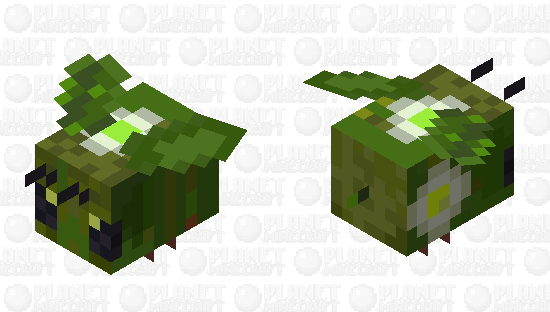 Mossy Bee (Neutral) Minecraft Mob Skin