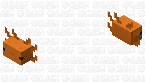 axolotl's HEAD Minecraft Mob Skin