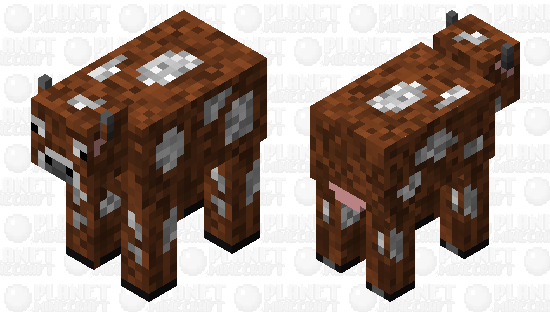 Brownish Cow Minecraft Mob Skin
