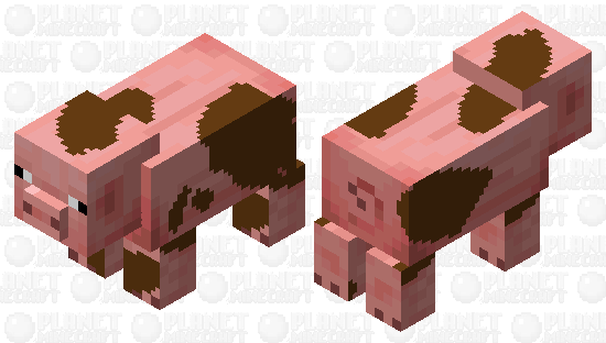 Cerdo embarrado Minecraft Mob Skin
