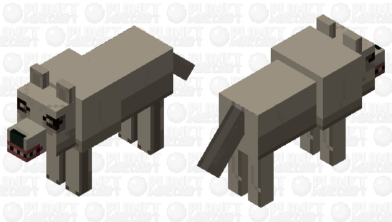 Wolf (PS1 Atlantis) Minecraft Mob Skin