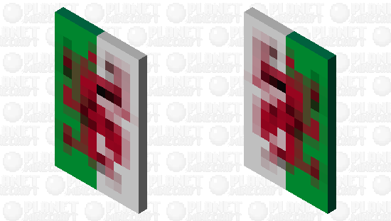 The Welsh flag cape Minecraft Mob Skin