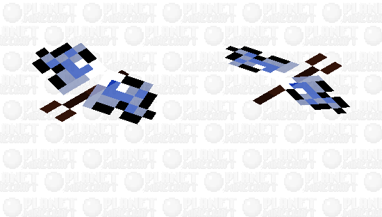 Blue Morpho Butterfly instead of bee Minecraft Mob Skin