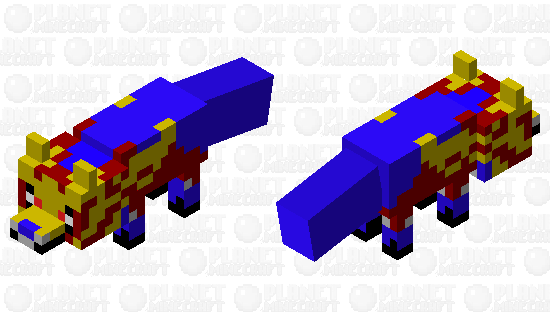 Zamazenta Fox (Because foxes can hold shields) Minecraft Mob Skin