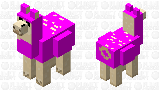 Cute Happy Llama Minecraft Mob Skin