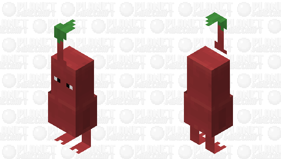 Red Pikmin / concept Minecraft Mob Skin