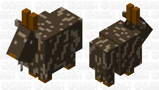 Brown Goat Minecraft Mob Skin