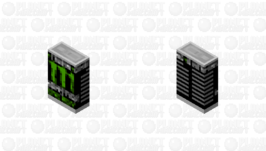 (256x) [Creeper] Monster Energy Can Minecraft Mob Skin
