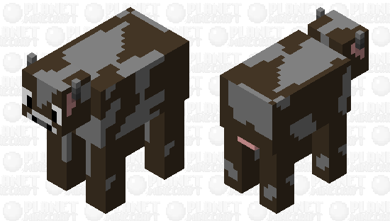 The cow goes moo. Minecraft Mob Skin
