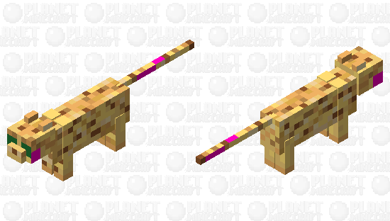 Cute Happy Ocelot Minecraft Mob Skin