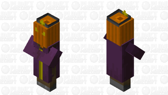 Pumkin witch Minecraft Mob Skin