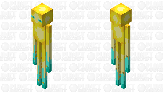 Golden enderman, part 4 of series of golden mobs Minecraft Mob Skin