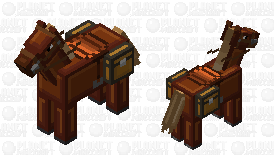 Simplistic Chestnut Horse Minecraft Mob Skin