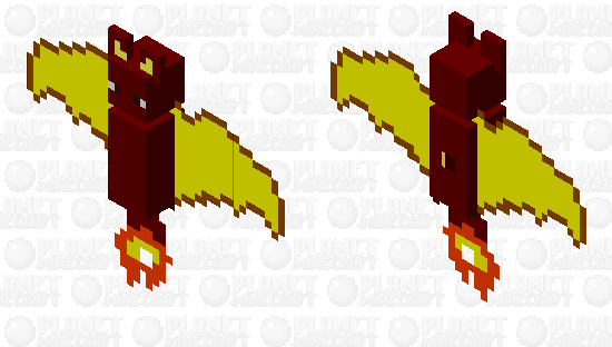 Flamin Bat Minecraft Mob Skin