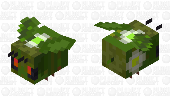 Mossy Bee (Angry) Minecraft Mob Skin