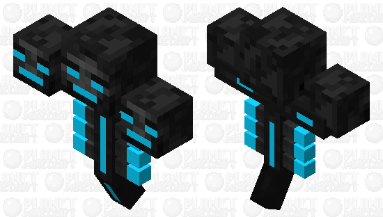Blue style wither Minecraft Mob Skin