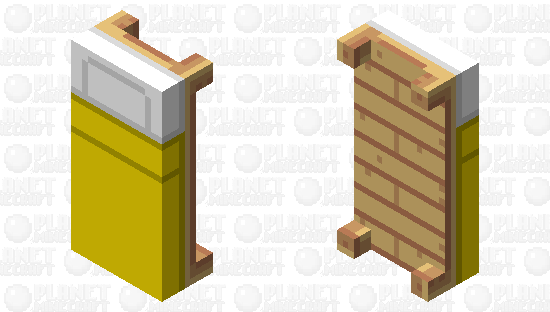 Simple Yellow Bed Minecraft Mob Skin