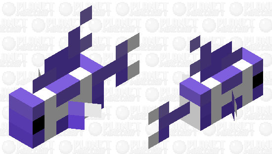 Caribbean Coral Clownfish Minecraft Mob Skin