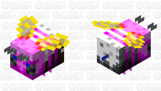 Flower Bee Minecraft Mob Skin