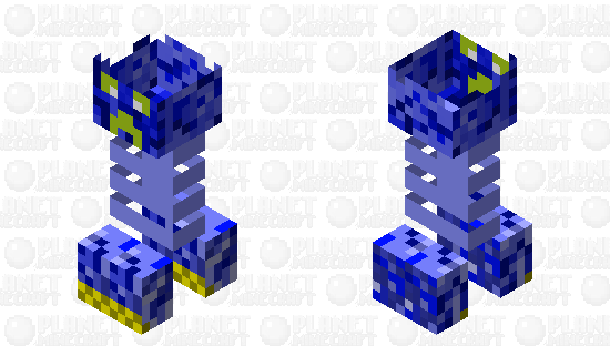 Floating creeper head that is already exploded Minecraft Mob Skin