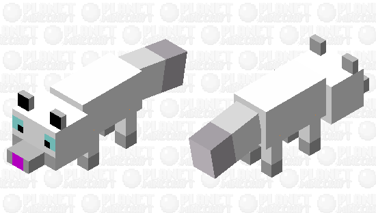 White cat looking fox idk Minecraft Mob Skin