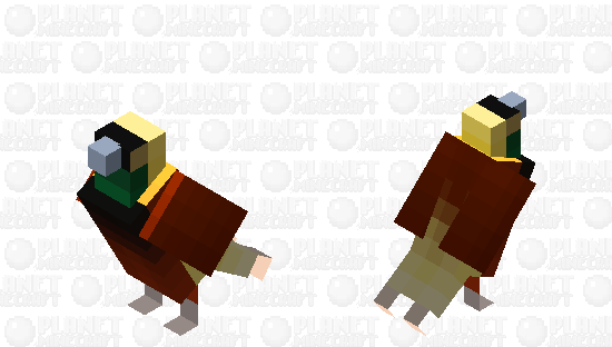 Ave-do-paraíso-grande (Paradisaea apoda) Minecraft Mob Skin