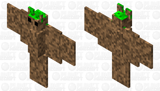 Grass block bat Minecraft Mob Skin