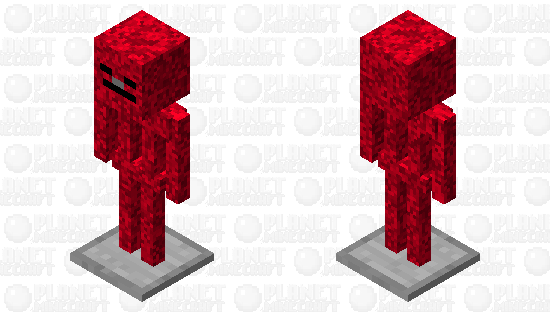 Fire Skeleton Stand Minecraft Mob Skin