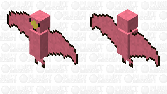 Smol Flamingo Minecraft Mob Skin