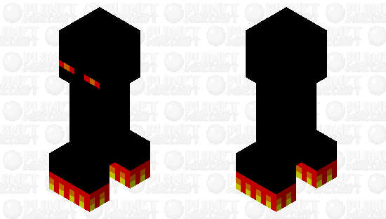 fire creeper Minecraft Mob Skin