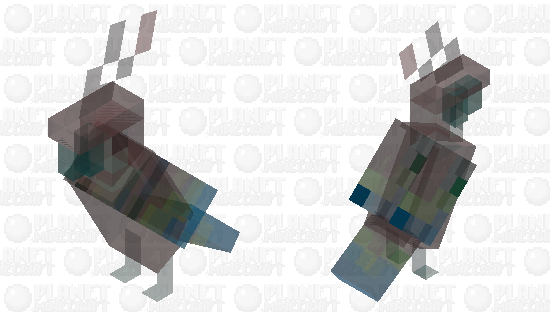 ghost parrot Minecraft Mob Skin