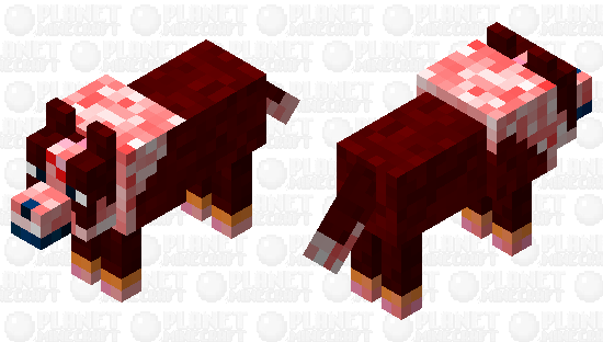 better fire wolf Minecraft Mob Skin