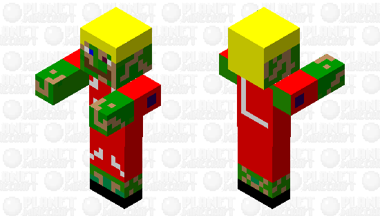 Half-zombie half-human Liverpool player Minecraft Mob Skin