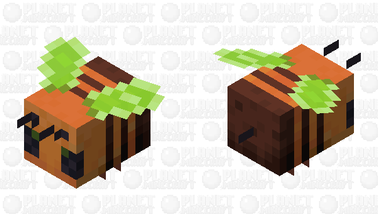 Pumkin bee Minecraft Mob Skin