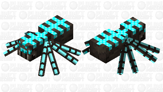 Frosted-spine armor Spider Minecraft Mob Skin