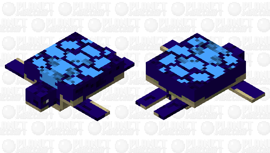 Blue Sea turtle Minecraft Mob Skin