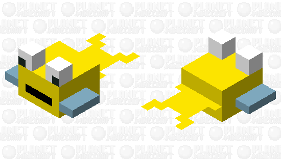 Cartoon Puffer Fish Minecraft Mob Skin