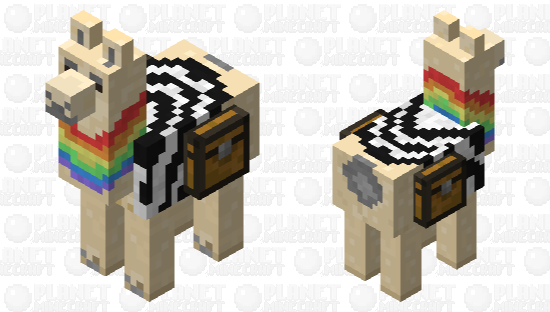 Straight Ally Llama : Pride flag mobs #19 Minecraft Mob Skin