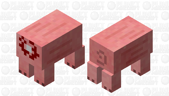 Headless Pig Minecraft Mob Skin