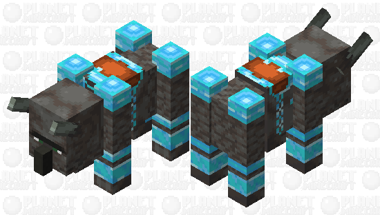 Ravager / Armored / Adult / re-texturing / level 7 / Diamond Minecraft ...