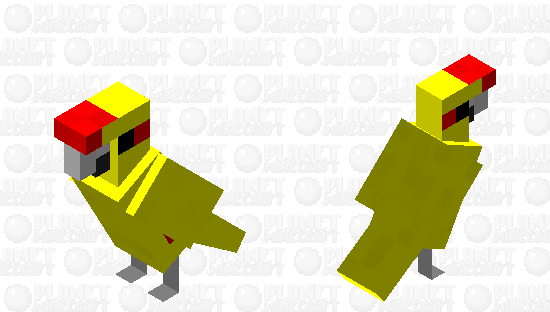 Lutino Kakariki/Red-fronted parakeet Minecraft Mob Skin