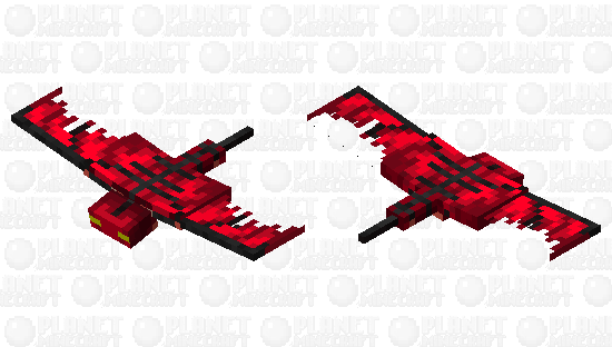 Red Phantom Minecraft Mob Skin