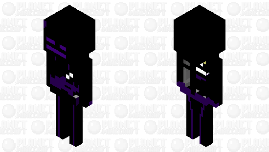 Corrupt End Skeleton Minecraft Mob Skin