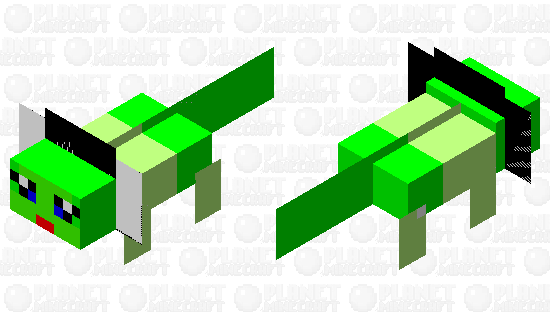 Greeny axol Minecraft Mob Skin