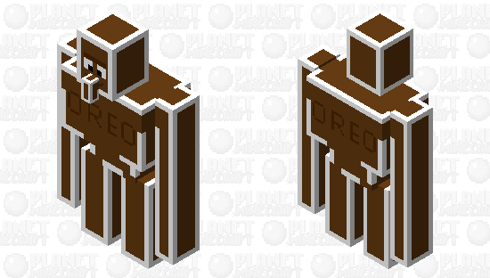 Oreo Golem Minecraft Mob Skin