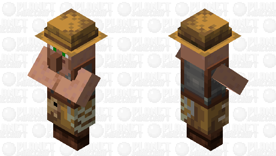 Fix fisherman fish (villager) Minecraft Mob Skin