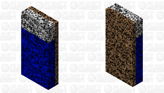 Floating Blue bed Minecraft Mob Skin