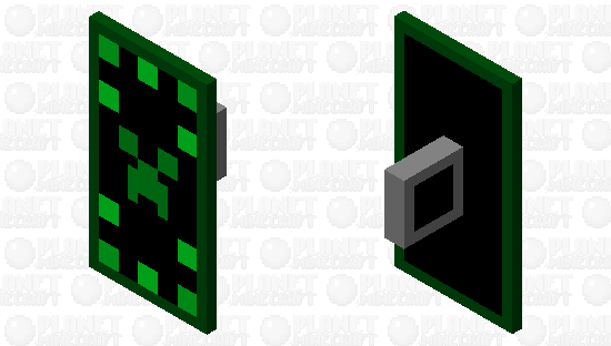A creeper shield Minecraft Mob Skin