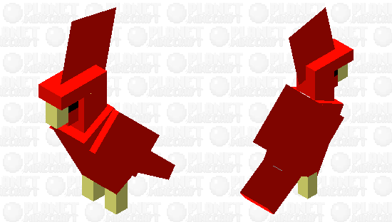 Red bird Minecraft Mob Skin